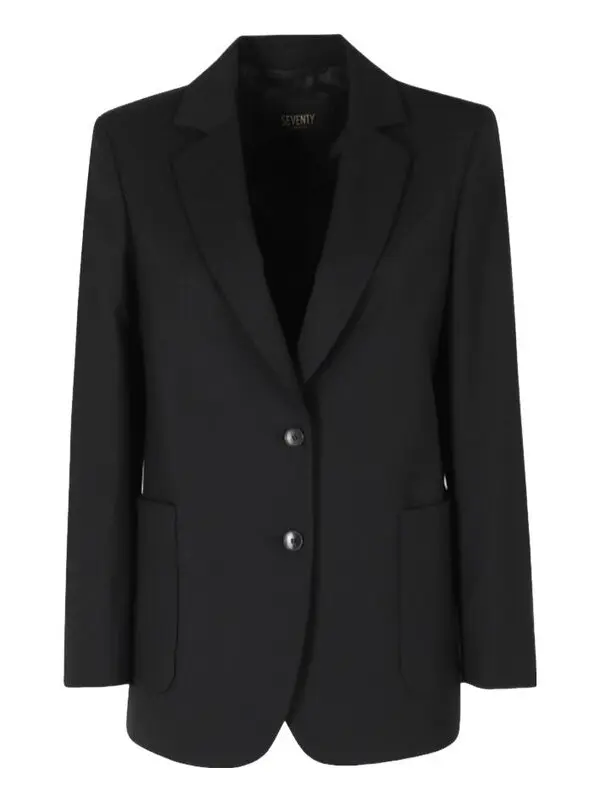 Seventy Long Sleeve Suit Jacket - Black