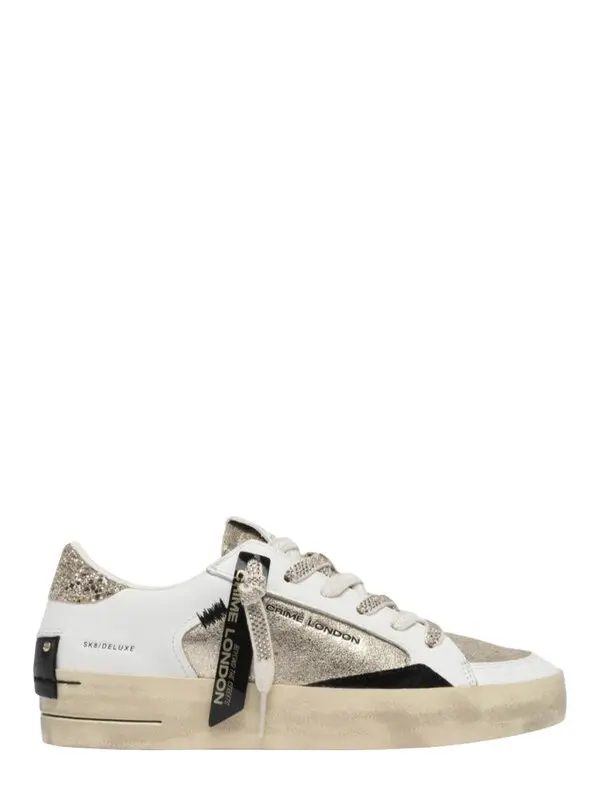 CRIME LONDON Round Toe Sneakers - Nude