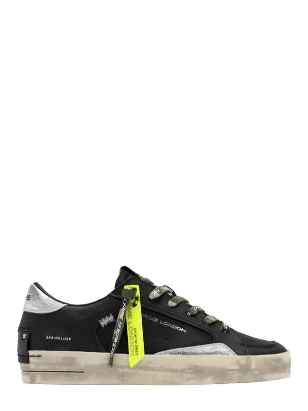 CRIME LONDON Round-toe Lace-up Sneakers - Nero