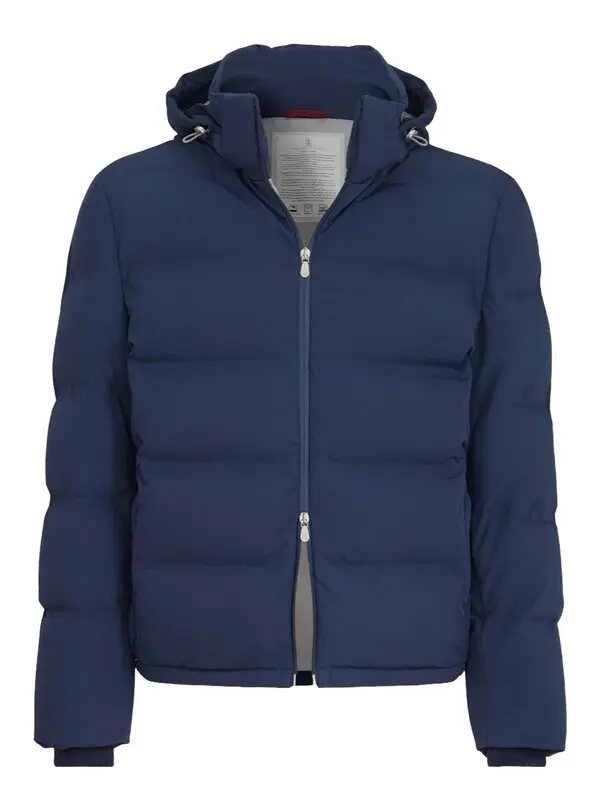 Brunello Cucinelli Long-sleeved Padded Jacket - Blue