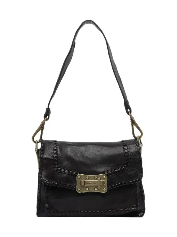 CAMPOMAGGI Flap Shoulder Bag - Black