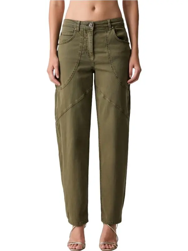 Liu Jo Seam-detail Trousers - Green