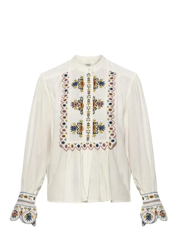 Isabel Marant Étoile Monique Embroidered Blouse - White