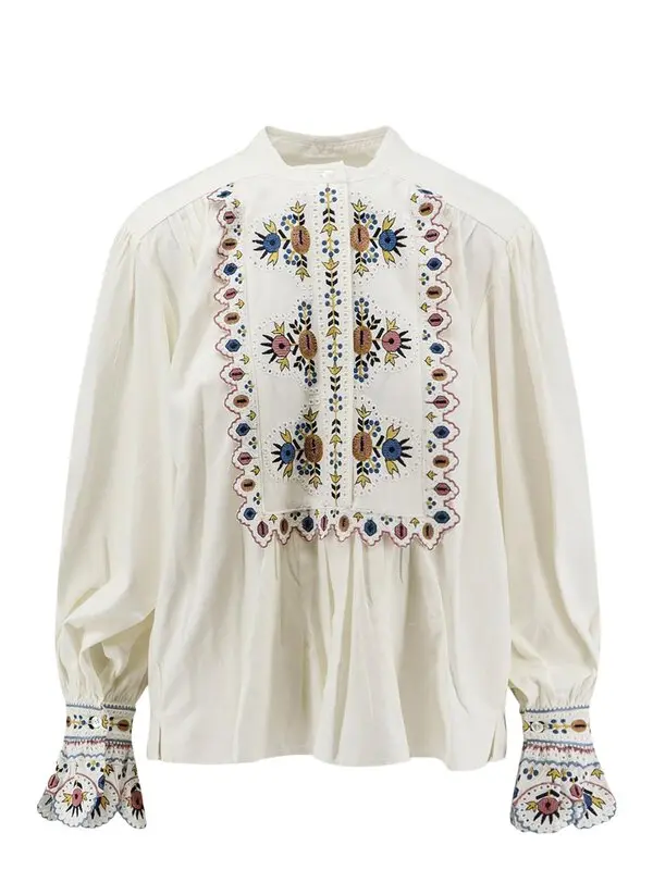 Isabel Marant Étoile Monique Embroidered Blouse - White