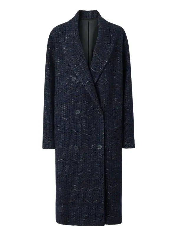 Missoni Double-breasted Coat - Blue