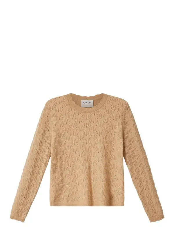 Isabel Marant Étoile Obeline Openwork Alpaca-blend Pullover - Camel