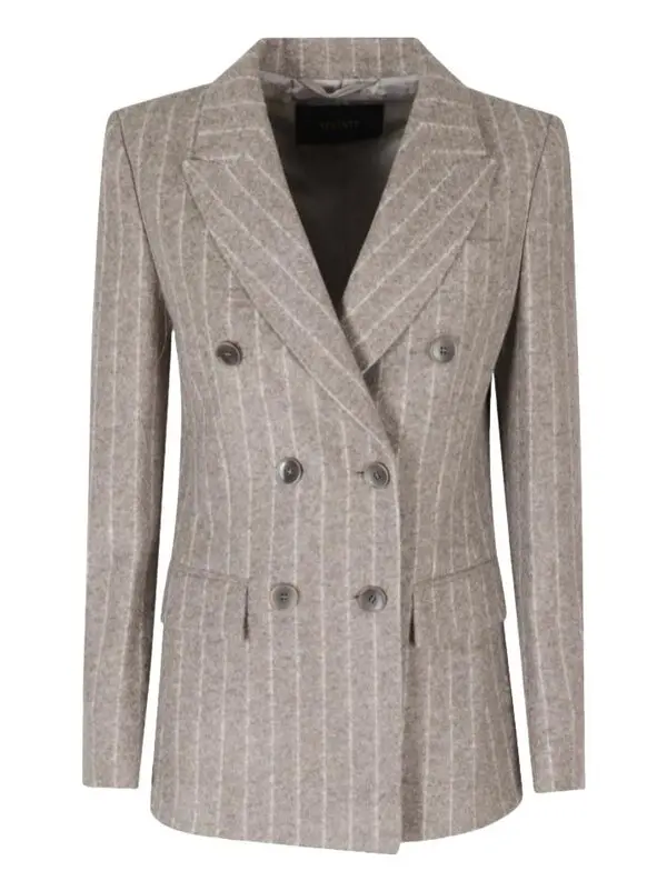 Seventy Double Breasted Blazer - Mud