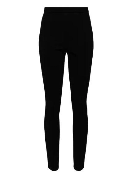 Moncler Flared Elastic Waist Pants - Black