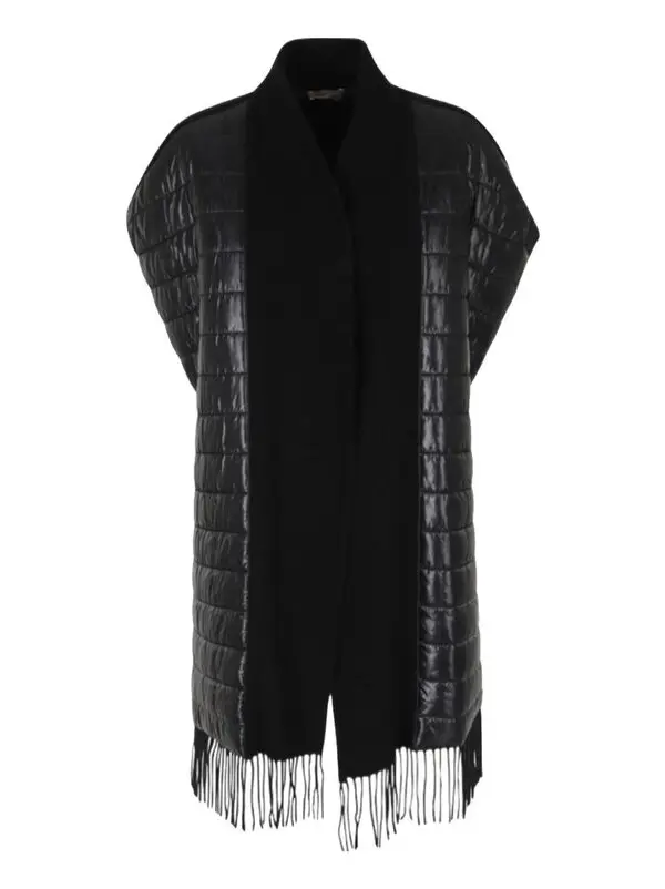Herno Long Cape-style Vest - Black