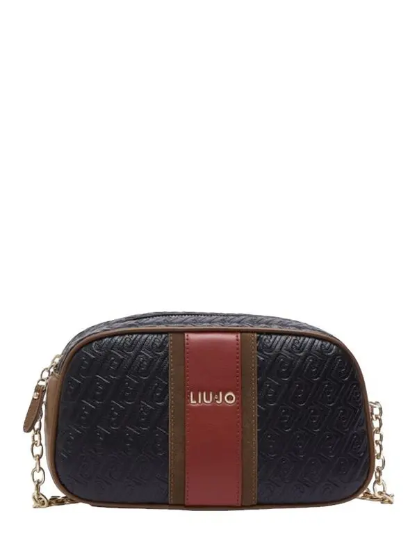 Liu Jo Medium Embossed Crossbody Bag - Black