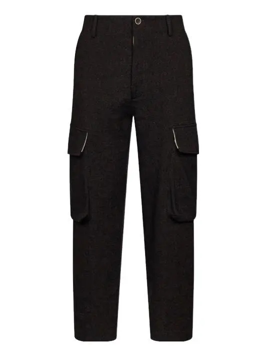 UMA WANG Casual Pants With Belt Loops - Black