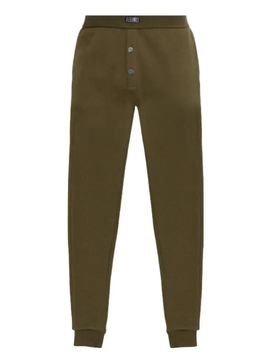MAISON MARGIELA Waffle-knit Trousers - Green