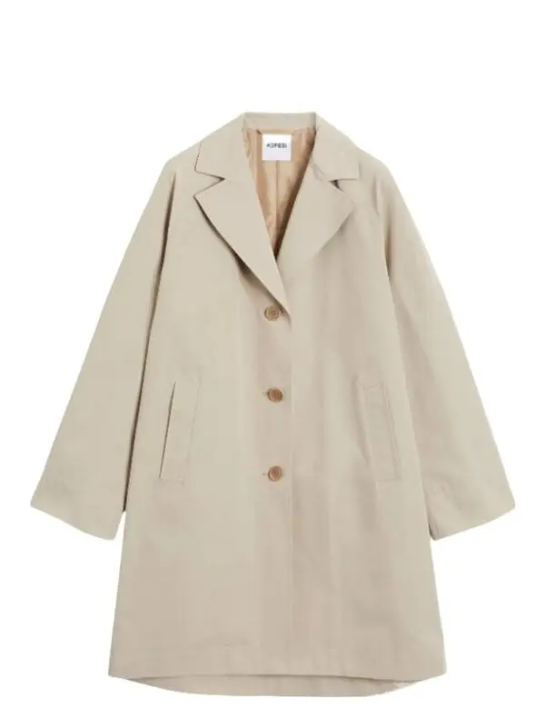 Aspesi Single-breasted Coat - Nude