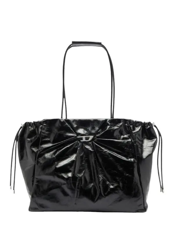 DIESEL® Scrunch-d Drawstring Shoulder Bag - Black