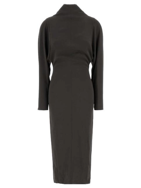 Giorgio Armani Draped Collar Midi Dress - No
