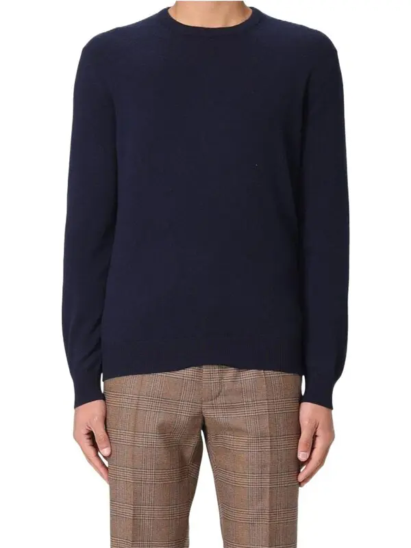 Zegna Crew Neck Long Sleeve Sweater - Black