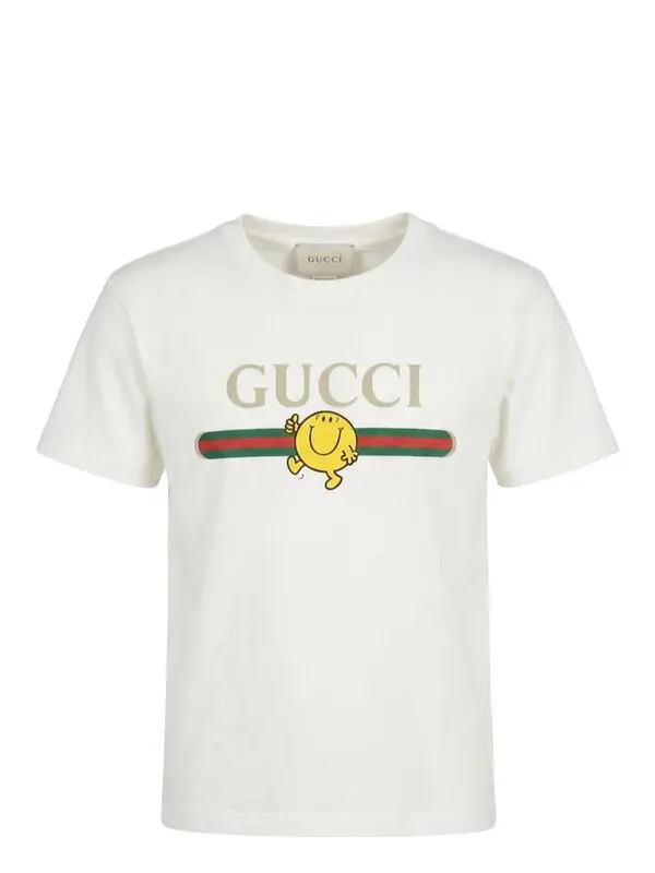 Gucci Short-sleeved T-shirt With Logo - White