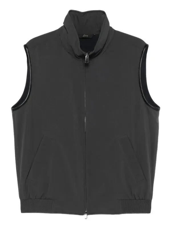 Brioni Zippered Vest - Dark Gray