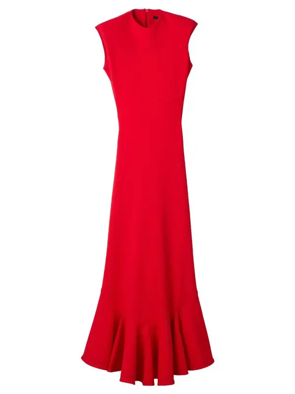 Jacquemus Sleeveless High Neck Dress - Red