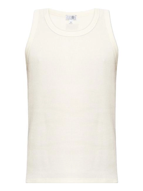 MAISON MARGIELA Crew-neck Sleeveless Tank Top - White