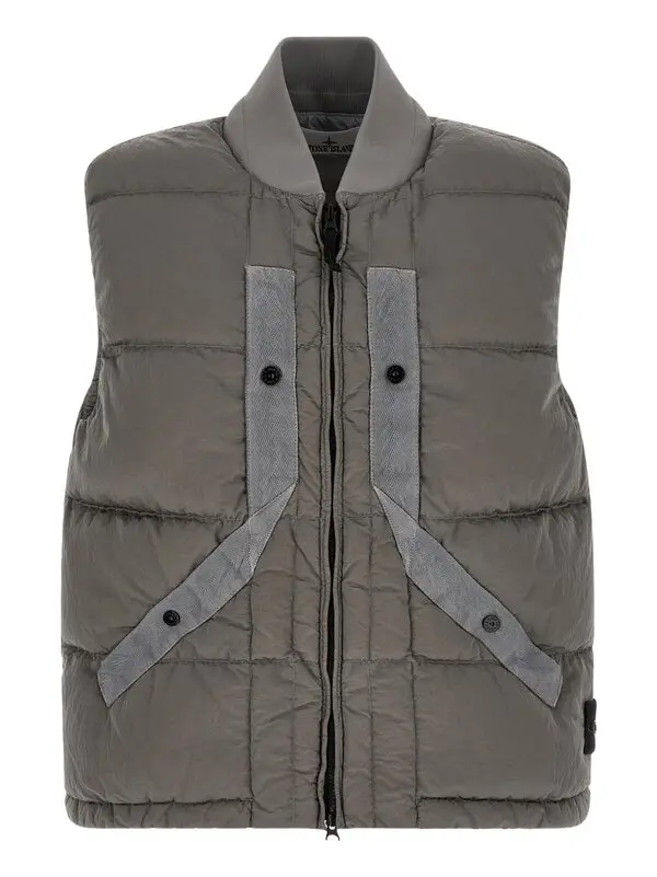 Stone Island Quilted Padded Vest - Grey