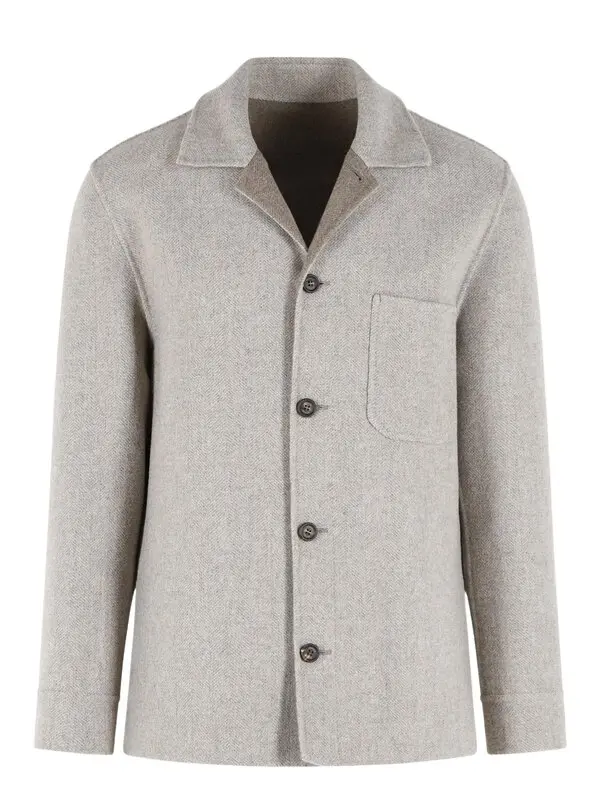 Eleventy Long-sleeved Jacket - White