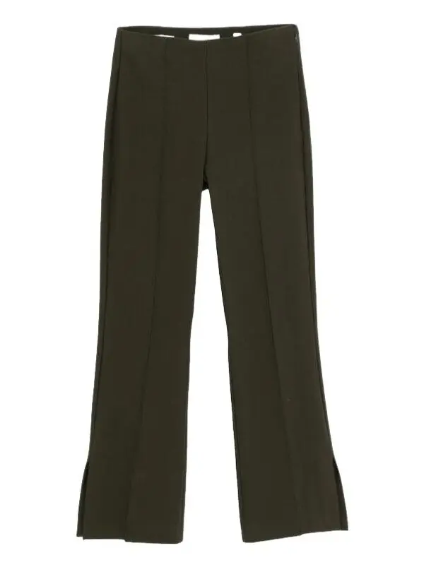 Vince Side-slit Trousers - Black