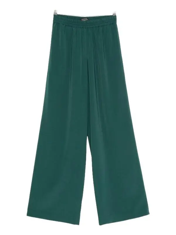 GIANLUCA CAPANNOLO Wide-leg Trousers With Pleat Detail - Blue