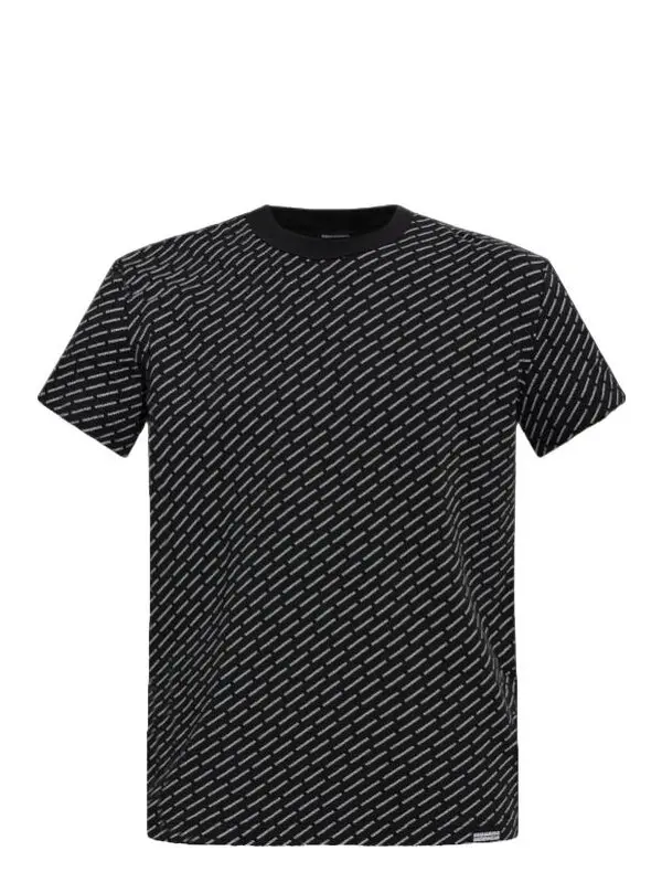 Dsquared2 Round Neck Short Sleeve Underwear Top - Black