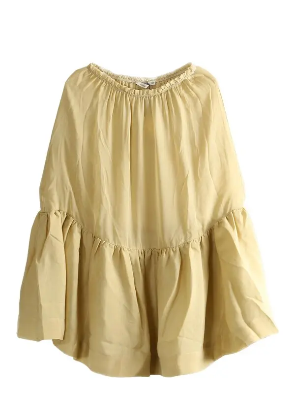 Paloma Wool Lamin Tiered Midi Skirt - Nude
