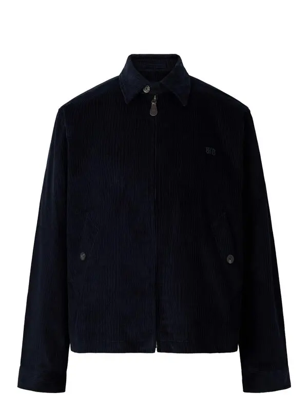 WALES BONNER Drew Cotton-corduroy Blouson Jacket - Blue
