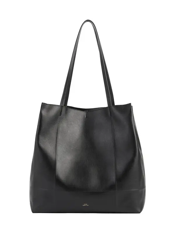 TOTEME Roam Leather Tote - Black