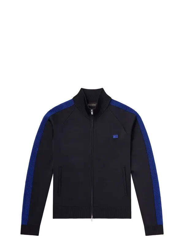 WALES BONNER Striped Jersey Sweatshirt - Blue