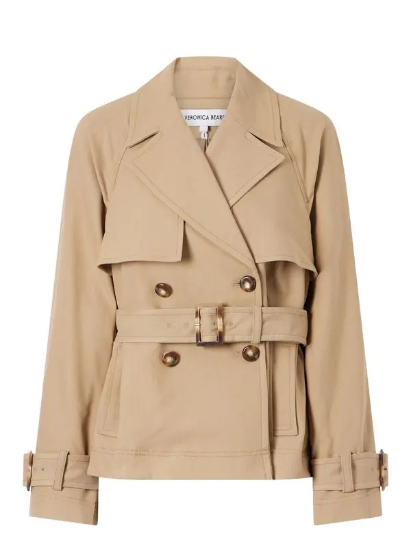 Veronica Beard Lazaro Dickey Twill Jacket - Neutrals