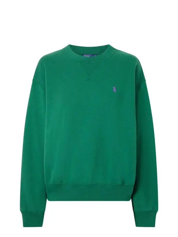 Polo Ralph Lauren Cotton-blend Jersey Sweatshirt - Green