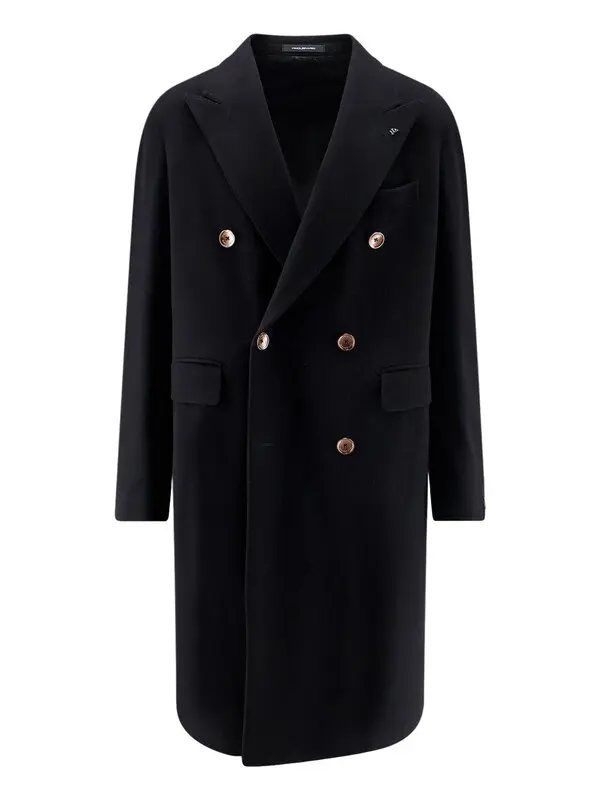 Tagliatore Unlined Virgin Wool And Cashmere Coat - Black