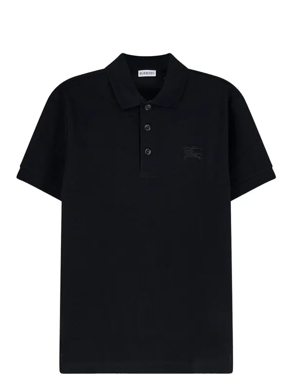 Burberry Cotton Polo Shirt - Black
