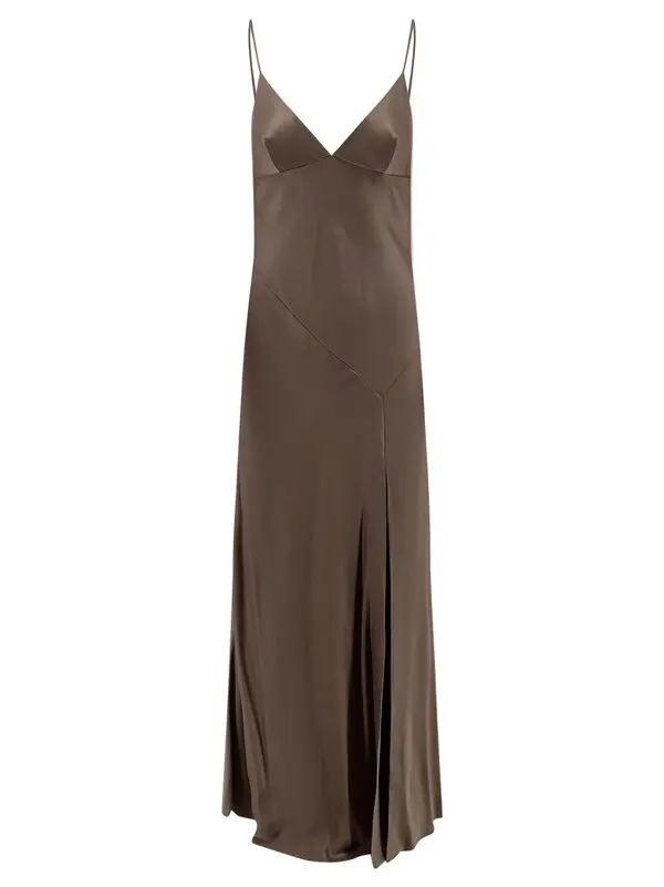 Alberta Ferretti Viscose Long Dress - Green