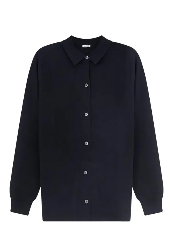Aspesi Virgin Wool Cardigan - Black