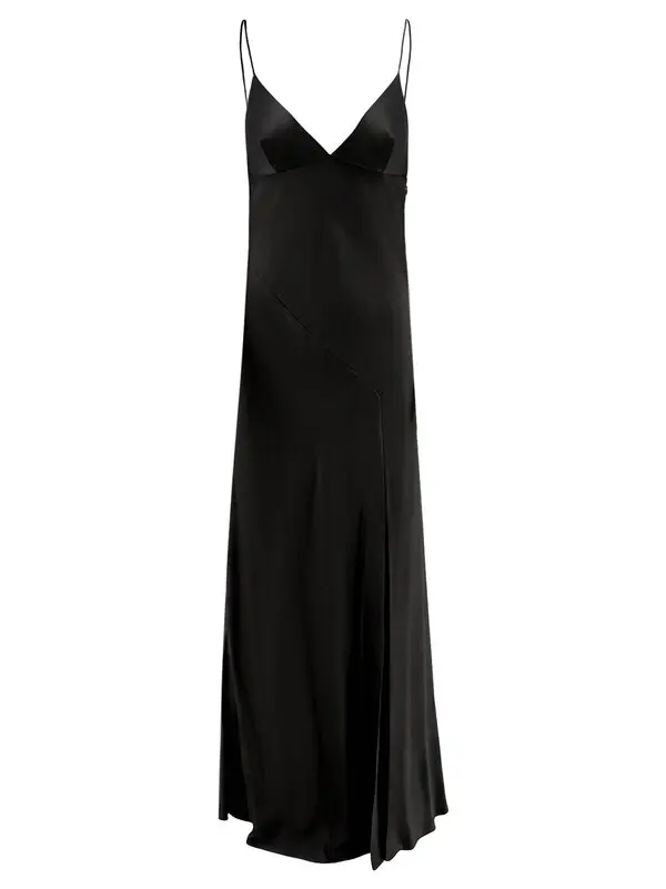 Alberta Ferretti Viscose Maxi Dress - Black