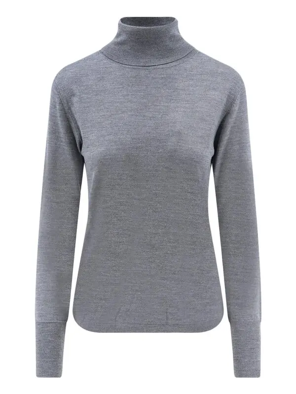 Aspesi Virgin Wool Turtleneck Sweater - Grey