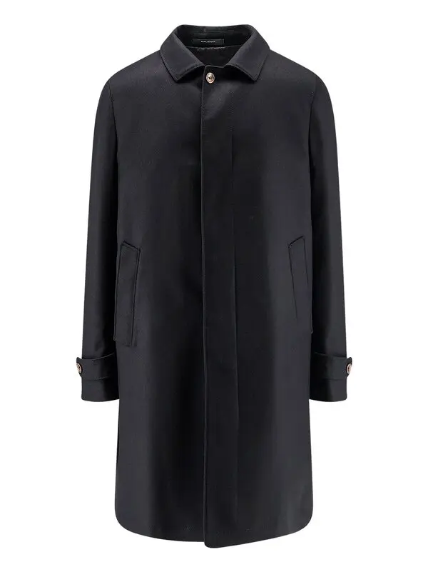 Tagliatore Water Repellent Virgin Wool Coat - Black
