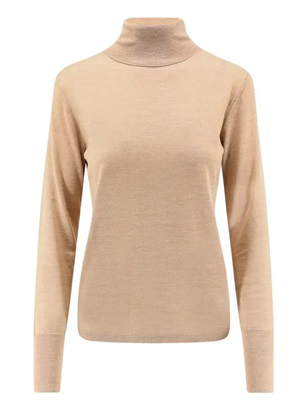 Aspesi Virgin Wool Turtleneck - Beige
