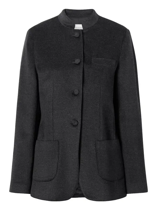 LIBEROWE Alexander Brushed Wool And Cashmere-blend Blazer - Gray