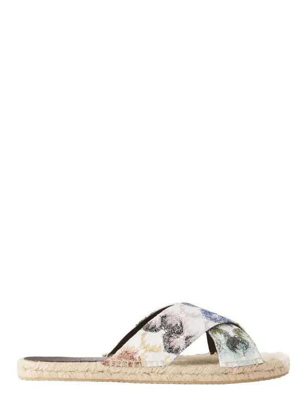 Missoni Harlow Braided Flat Sandals - Blue