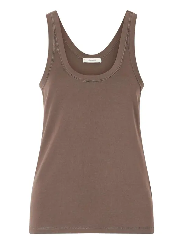 LEMAIRE Cotton-jersey Tank - Brass