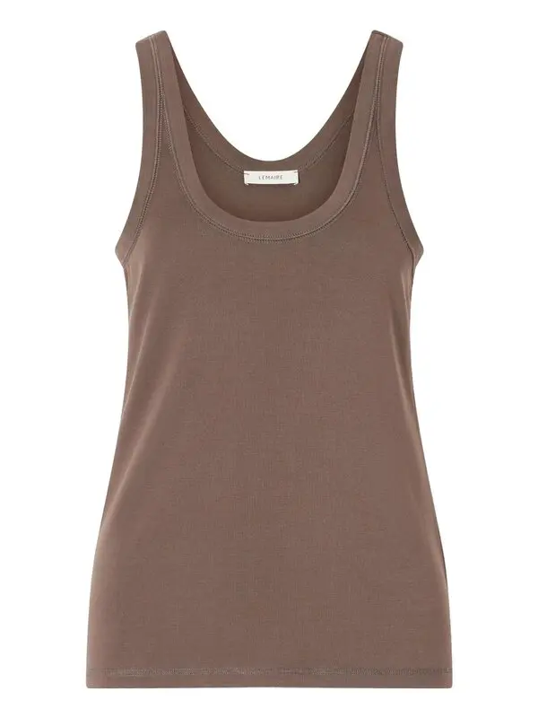LEMAIRE Cotton-jersey Tank - Metallic