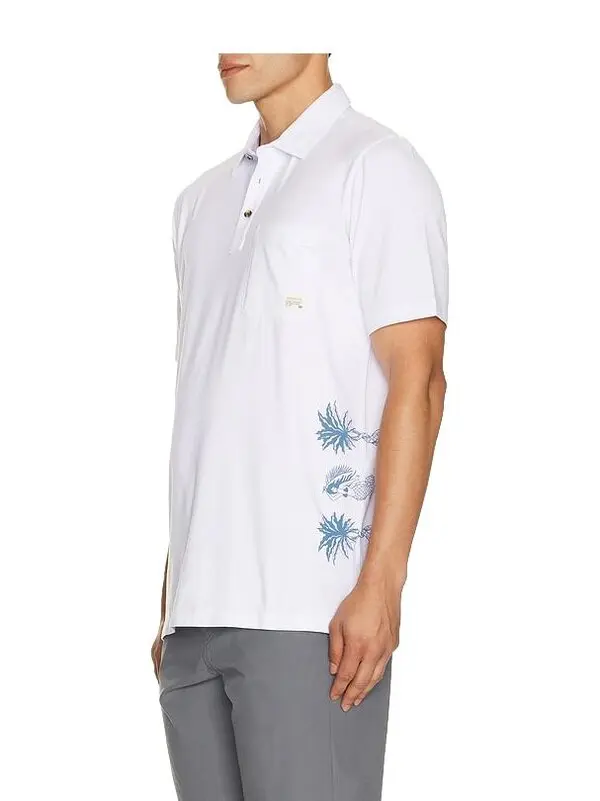 Travis Mathew Comfortknit Deep Sea Polo - White
