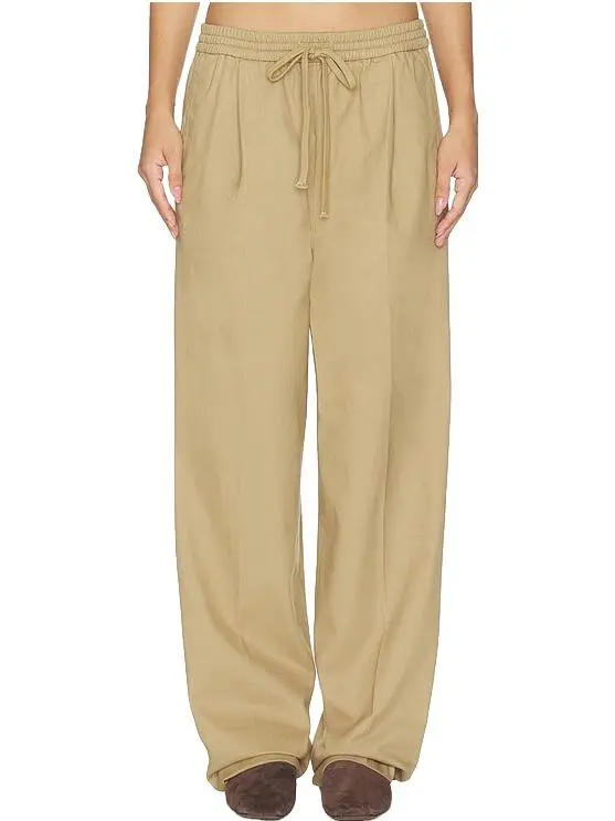 Fear Of God Pleat Front Drawstring Pant - Dune