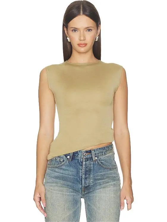 Fear Of God Soft Rib Fitted Tank Top - Dune